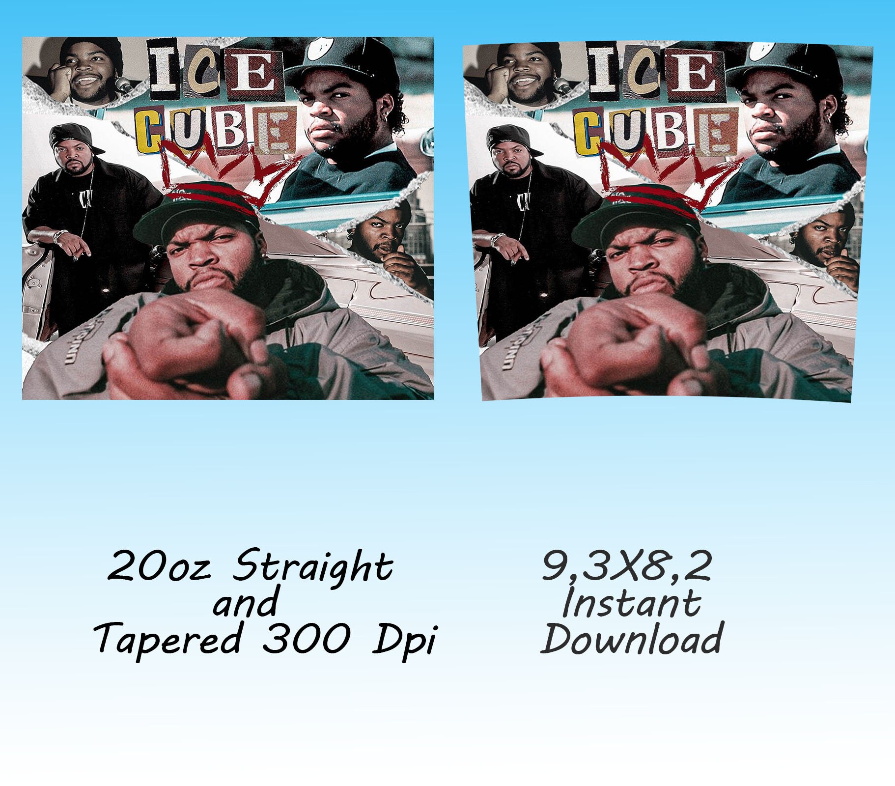 Ice Cube Tumbler 20 Oz Skinny Stitch Tumbler Sublimation Designs, Full ...