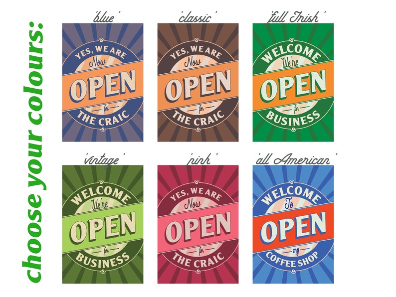 Customisable Now Open Garden & House Banner 12'' × 18'' - Etsy