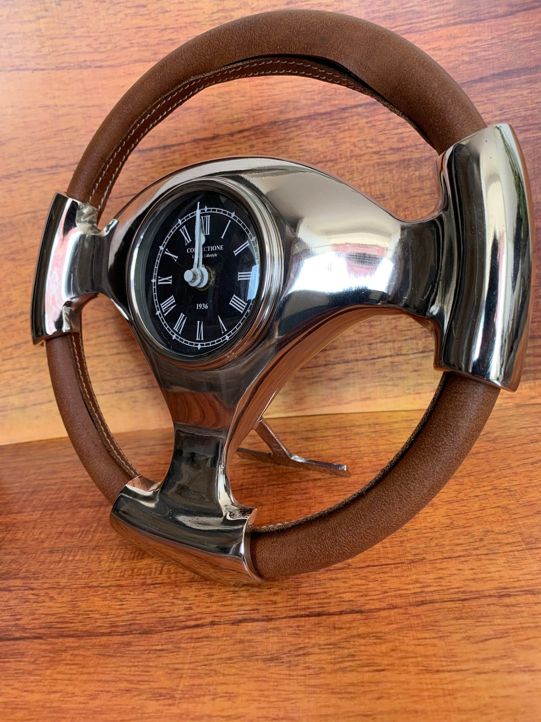 SHOBIXX Personalized Steering Wheel Desk Clock Elegant Table - Etsy