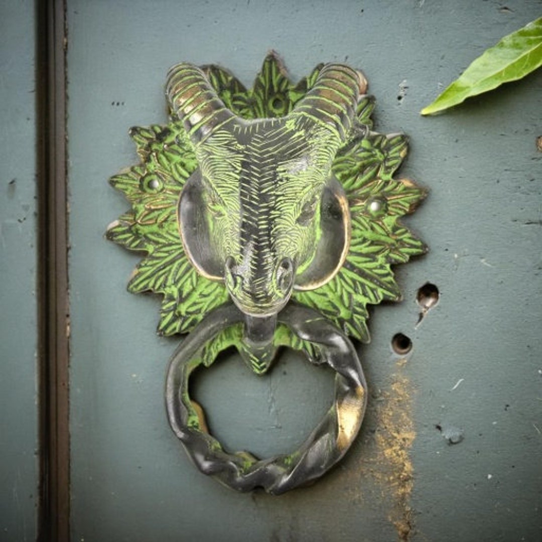 SHOBIXX Rare Brass Herding Sheep Door Knocker Antique Door Knocker With ...