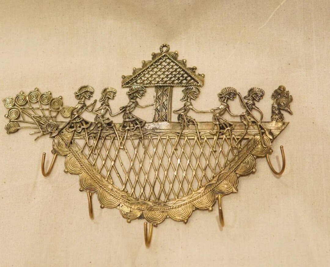 SHOBIXX Handmade Gold Brass Boat Key Holder Vintage Style Home Decor ...