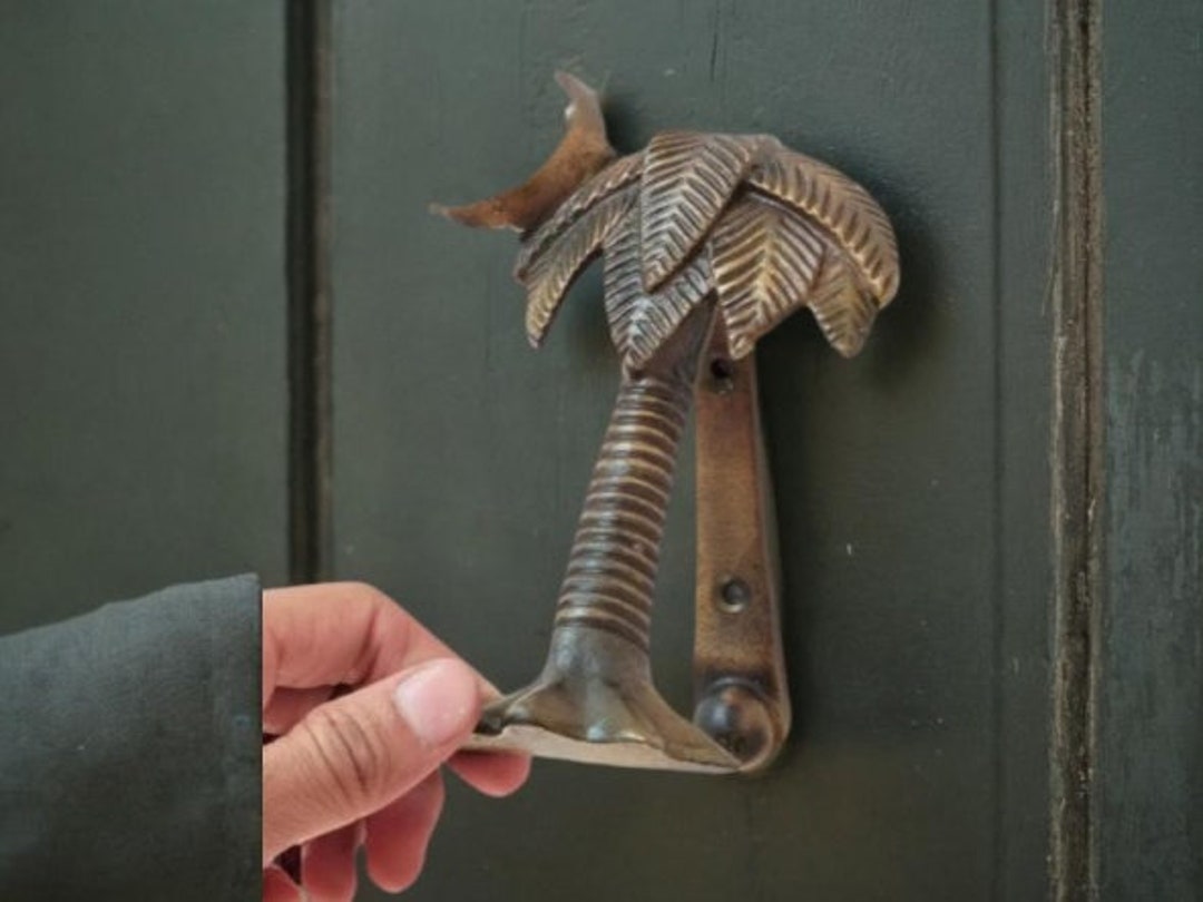 SHOBIXX | Rust Free Palm Tree Iron Door Knocker | Door Knocker With ...