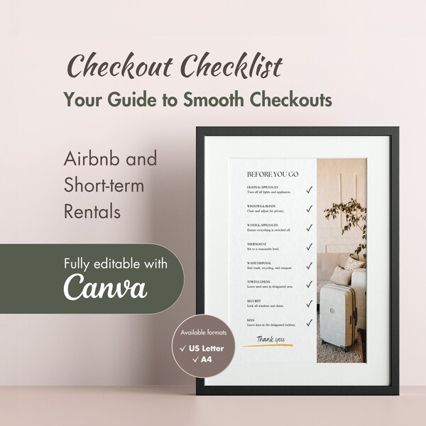 Checkout Checklist - Etsy