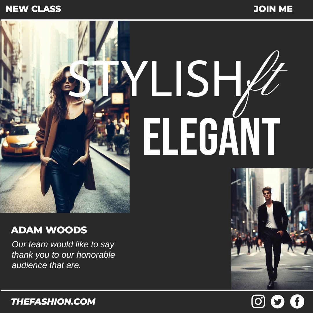 6 Professional Insta Post Template Photoshop Social Media - Etsy