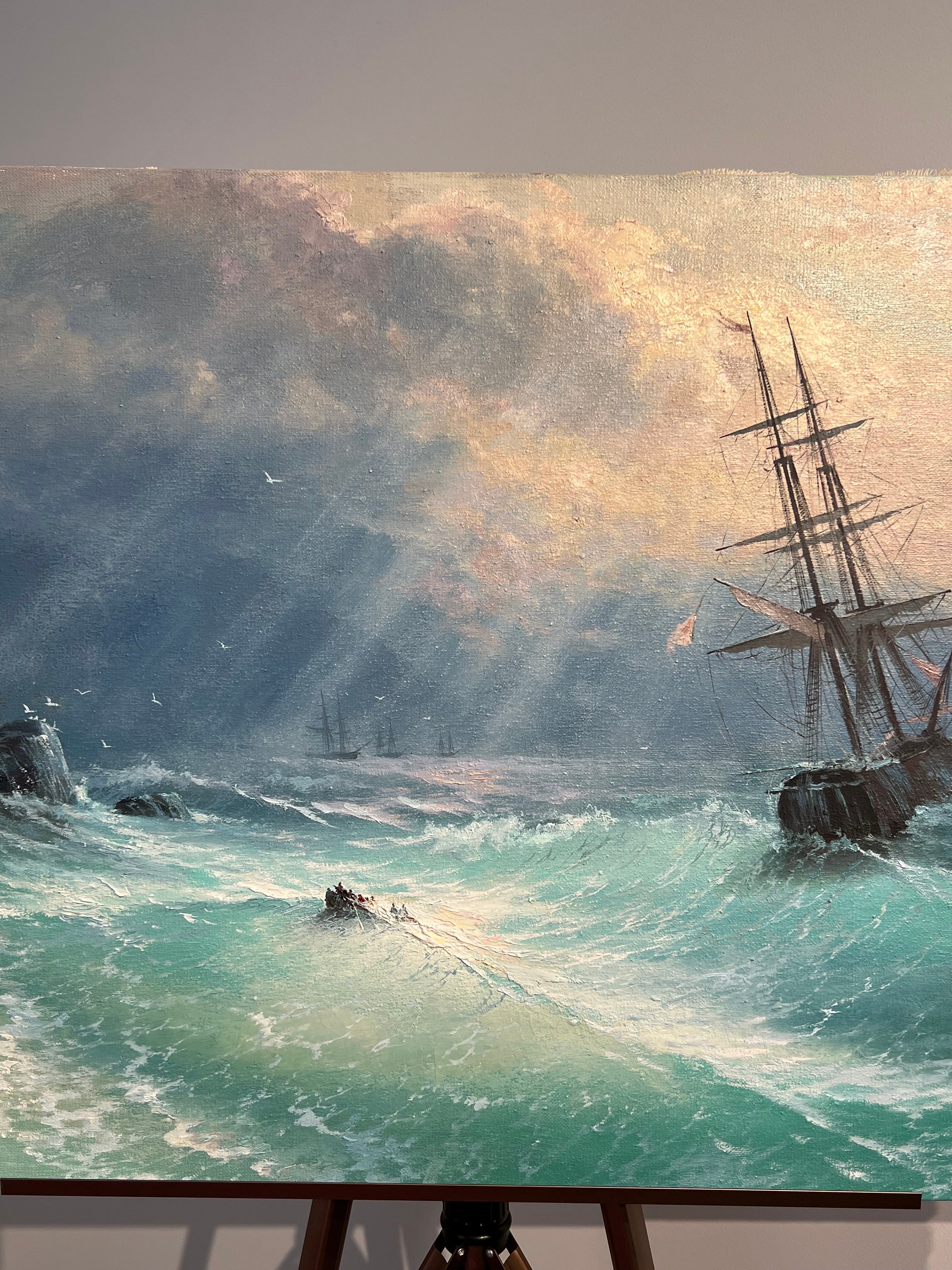 Seascape Painting Original Oil Realism Canvas Seascape - Etsy