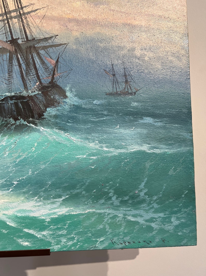 Seascape Painting Original Oil Realism Canvas Seascape - Etsy