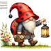 14 Ladybug Gnome Clipart Bundle, Garden Gnome Graphics, Spring Png ...