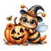 Halloween Pumpkin Bee Clipart | Cute Spooky Bee PNG | Fall Halloween ...