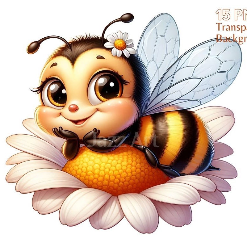 Bumble Bee Cute Clipart - Etsy