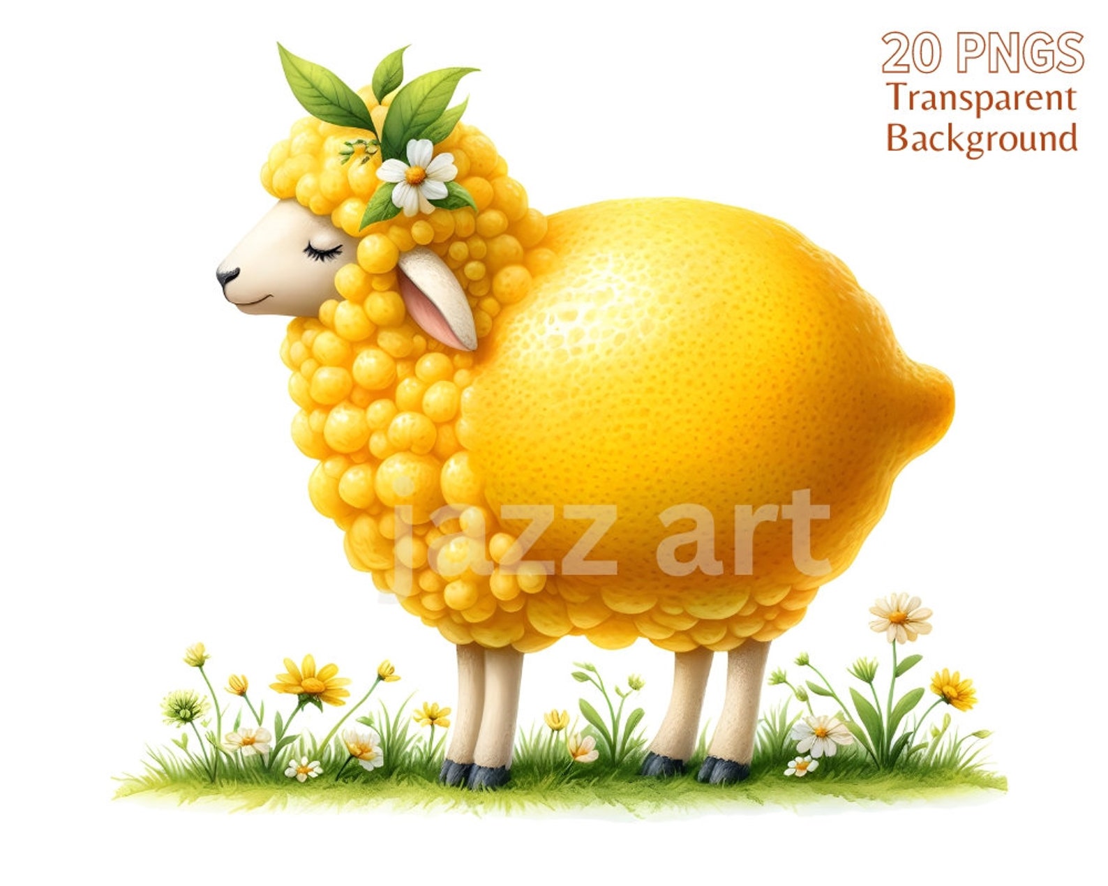 Lemon Animals Clipart Bundle, Lemonade Clipart, Fruit Clipart, Lemon ...