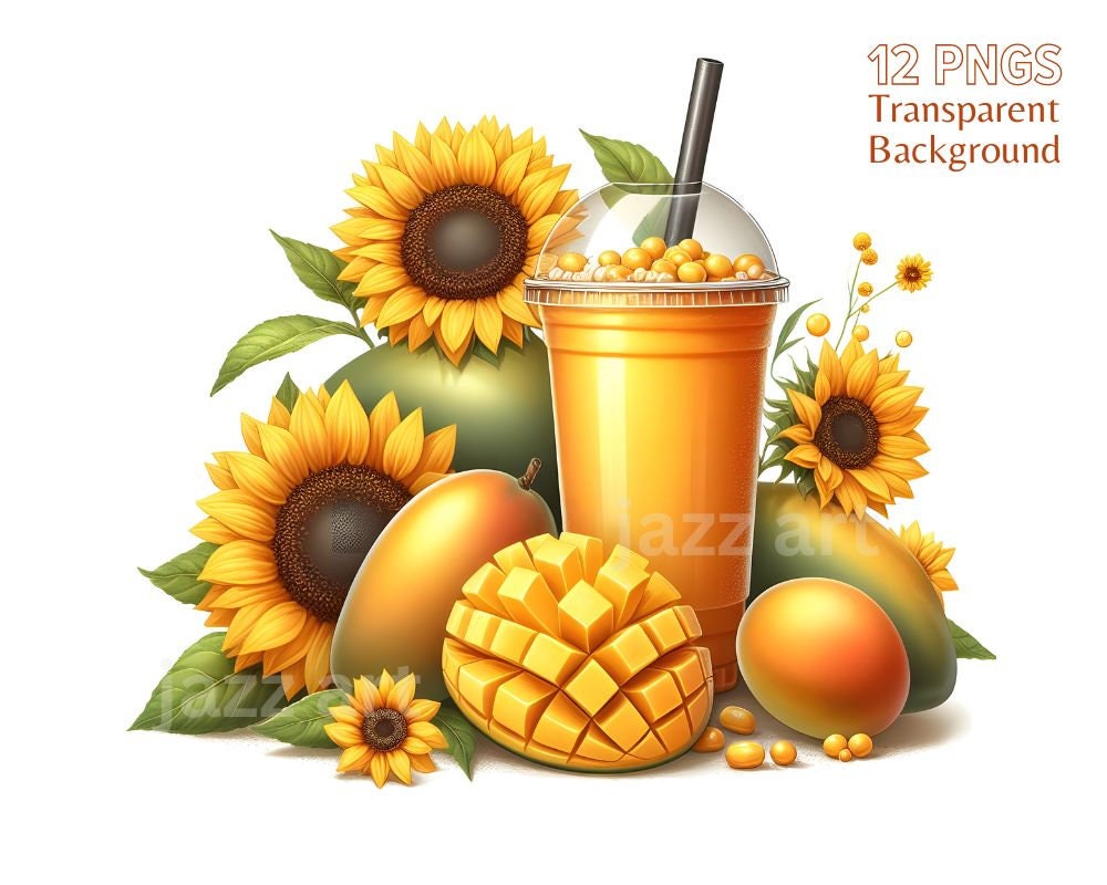 Summer Bubble Tea Clipart Bundle, Watercolor Bubble Tea, Bubble Tea ...