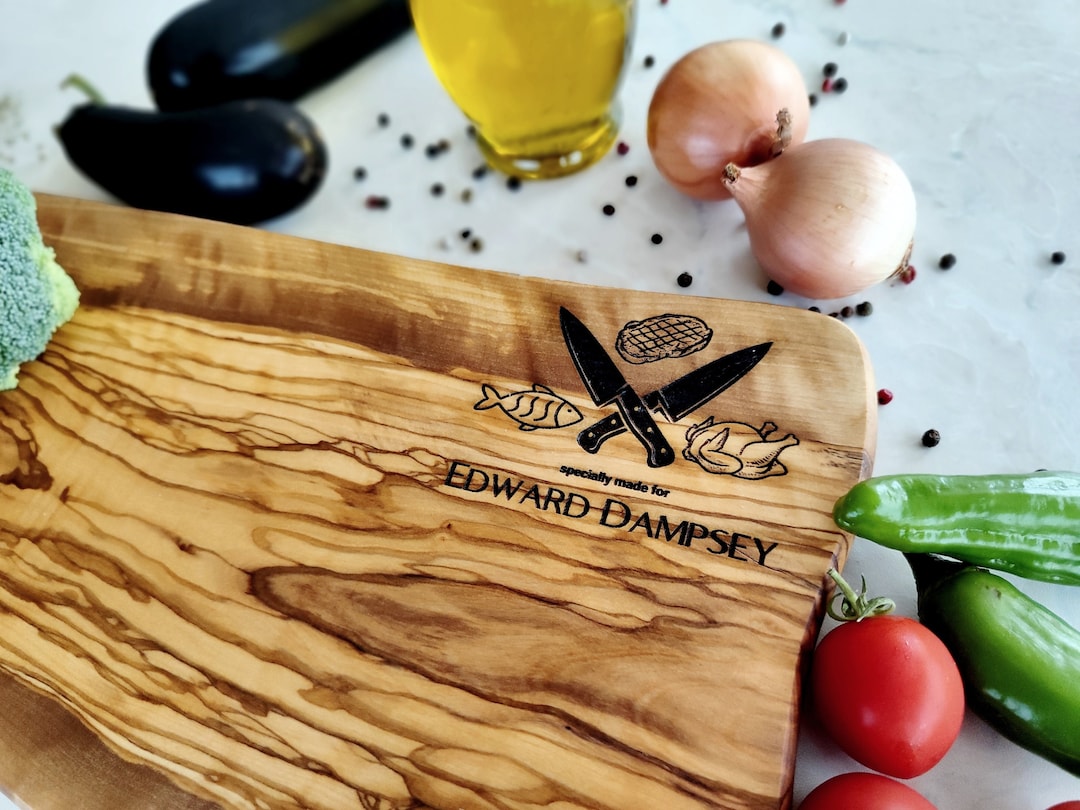 Personalized Steak Board ,custom Olive Wood Grill Board, Personalized ...