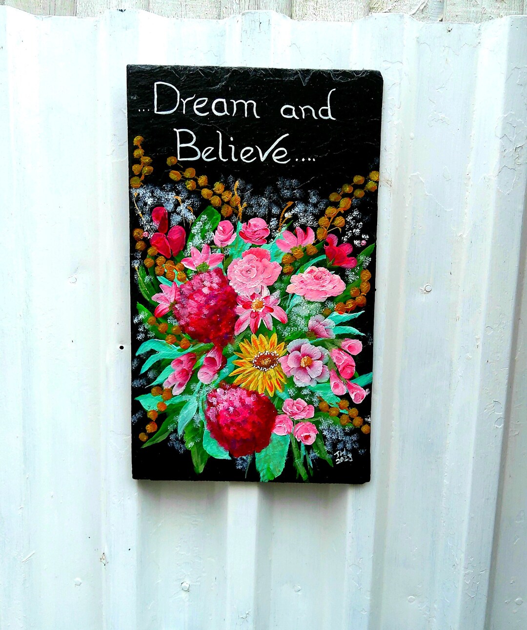 Unique Slate Painting to Inspire and Decorate Any House or - Etsy