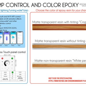 Linear Pendant Light, Wood & Epoxy Ceiling Light, Chandelier Lighting ...