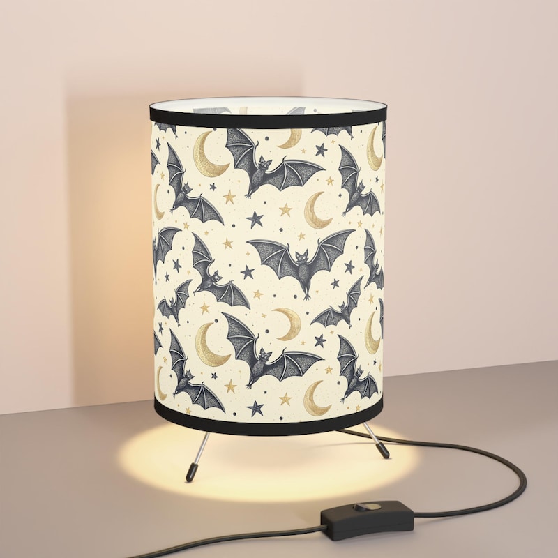 Gothic Bat Lamp - Etsy