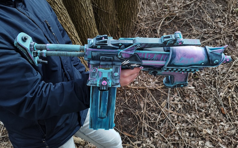 Slagga SMG Replica Borderlands 2 Cosplay Bandit Company Product Maliwan ...