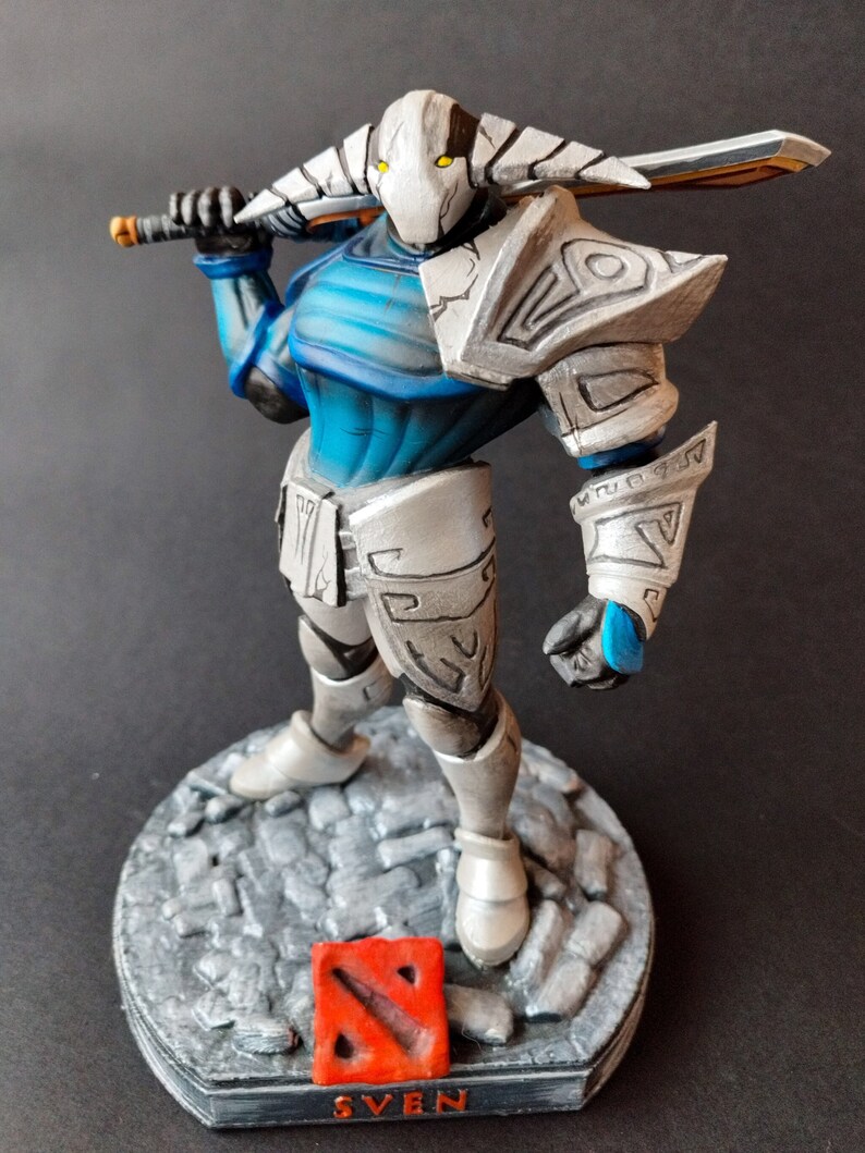 Dota 2 Sven Figure Handcrafted Sculpture With Sword Dota 2 Merch ...