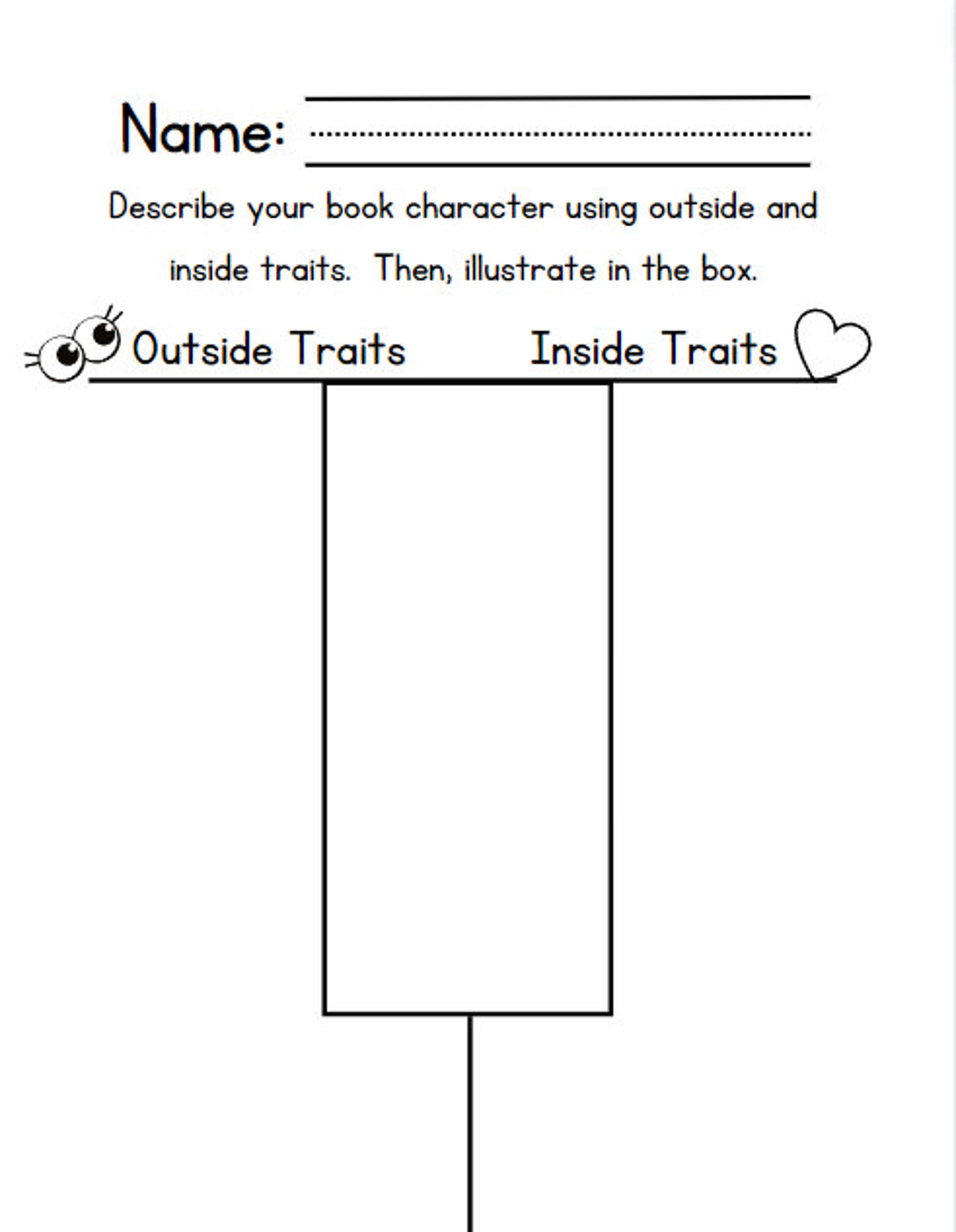 Character Traits Graphic Organizer, Character Traits Worksheets for ...