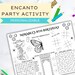 Personalizable Encanto Birthday Party Activity Sheet (digital Download ...