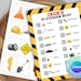 Personalizable Construction Party Scavenger Hunt, Printable ...