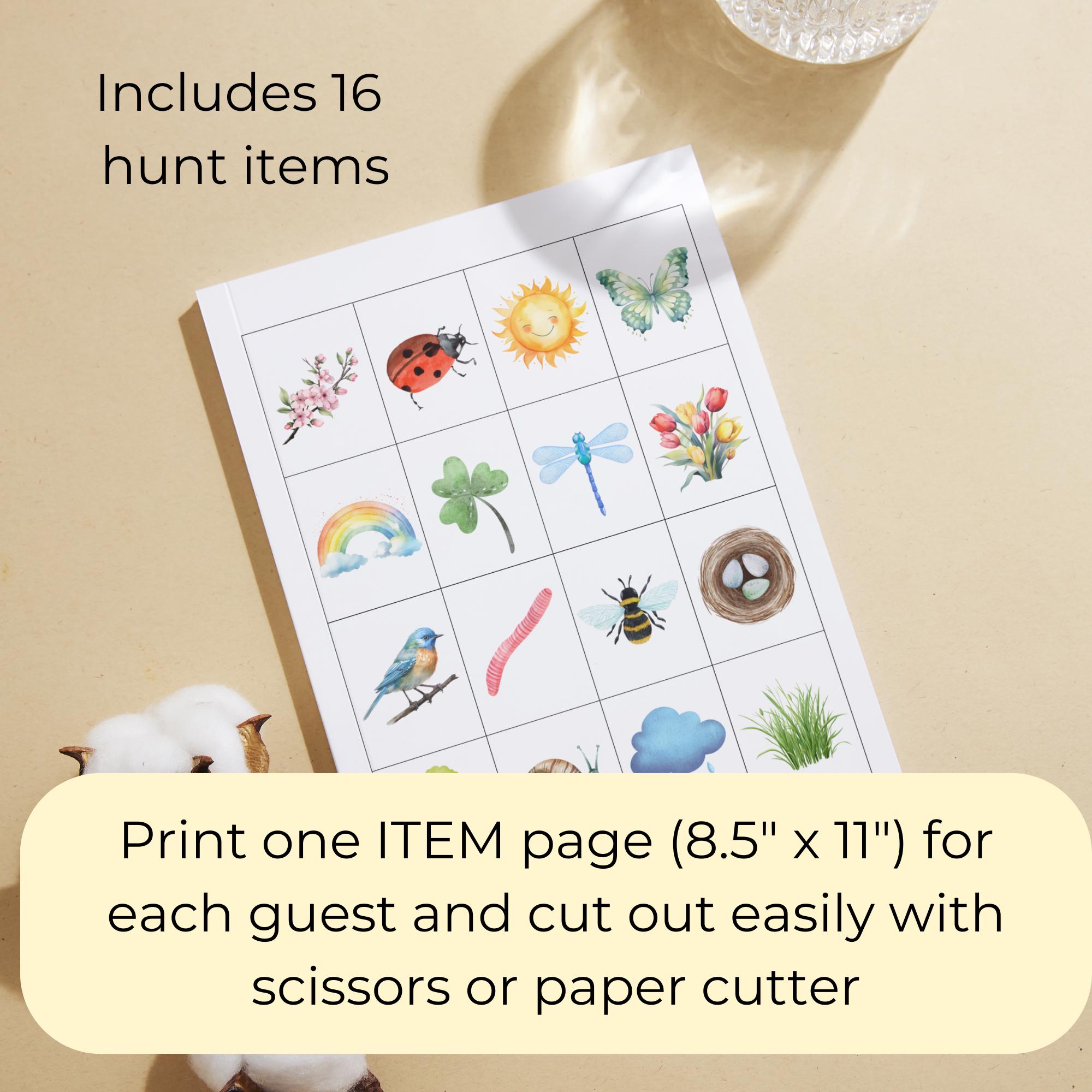 Spring Nature Scavenger Hunt: Printable Class Activity (digital ...