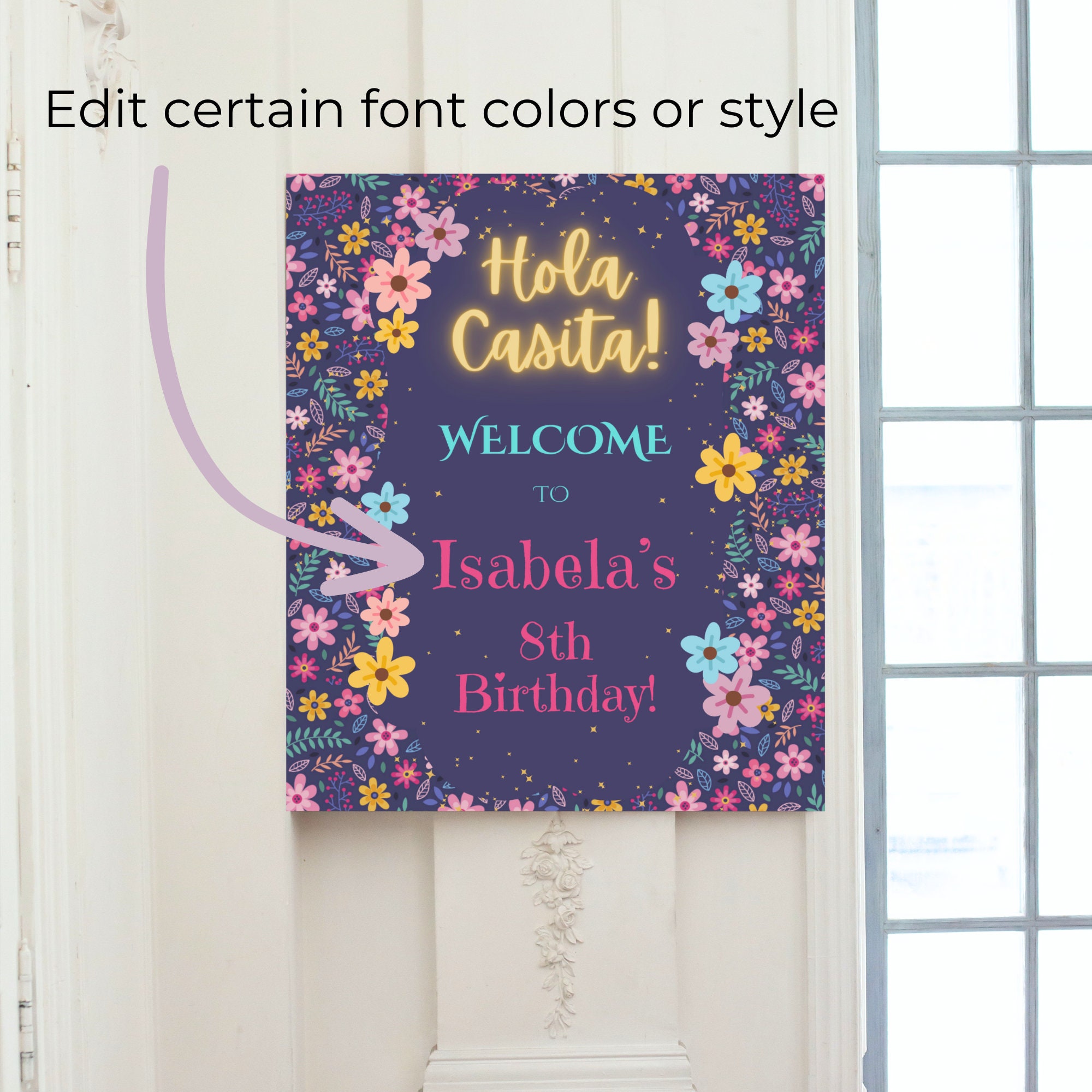 Editable Encanto Welcome Sign, Printable Encanto Party Sign, Printable ...