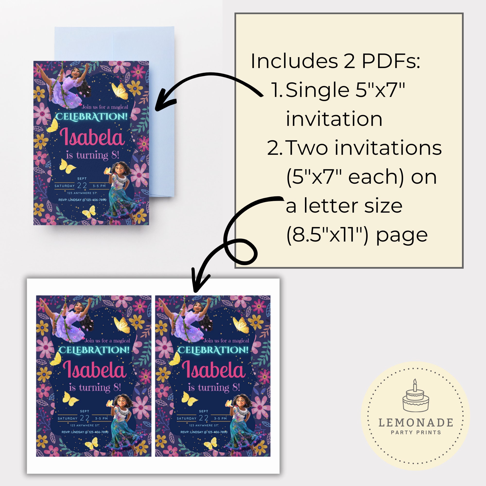 Editable Encanto Birthday Invitation, Printable Encanto Party Invite ...