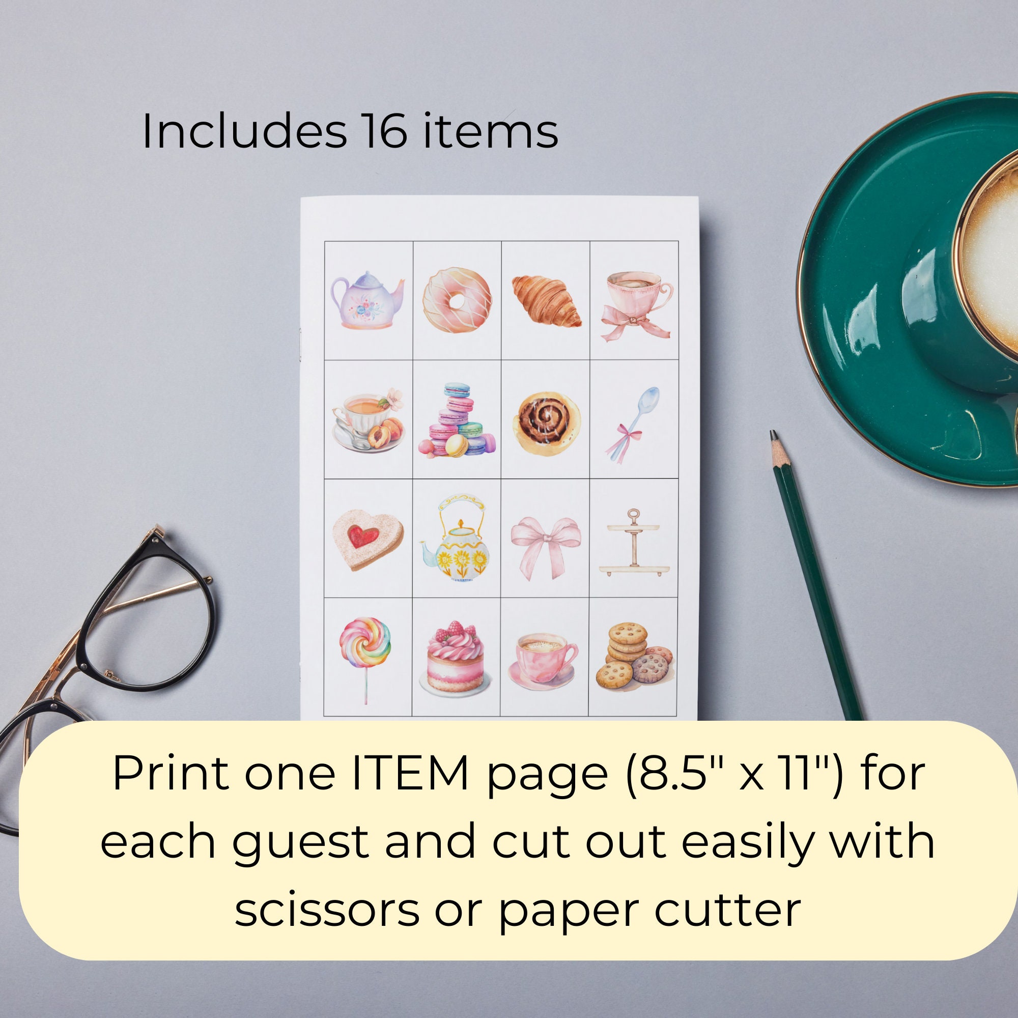 Tea Party Scavenger Hunt, Personalizable Kids Tea Party Activity, Tea ...
