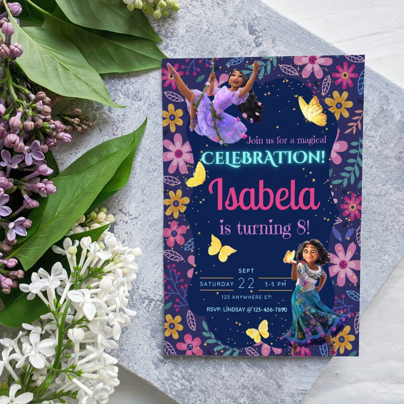 Editable Encanto Birthday Invitation, Printable Encanto Party Invite ...