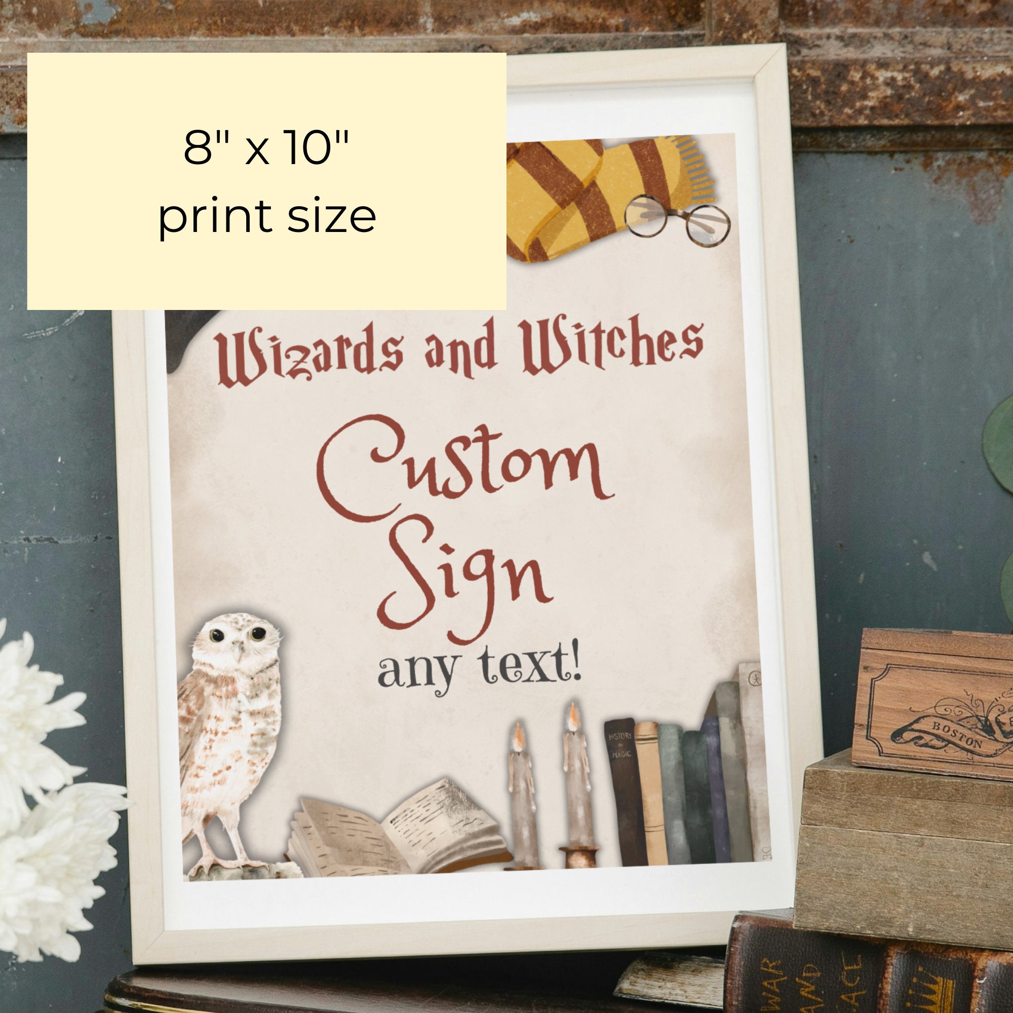 Editable Wizard Party Sign, Printable Magic School Sign, DIGITAL ...