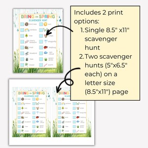 Spring Nature Scavenger Hunt: Printable Class Activity (digital ...