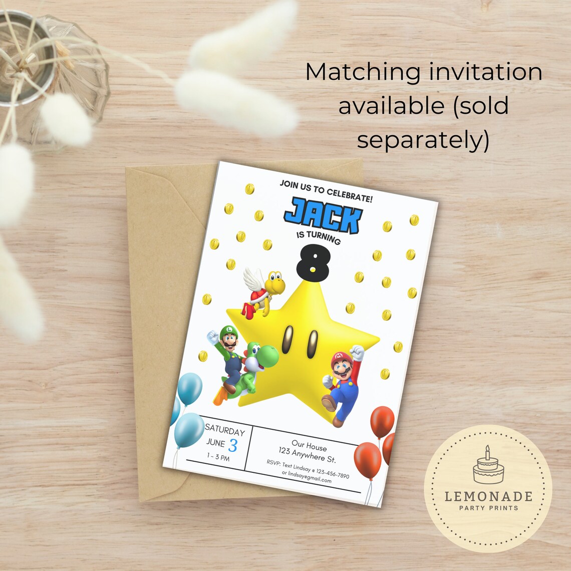Editable Mario Party Food Label Cards, Printable Mario Food Tents ...