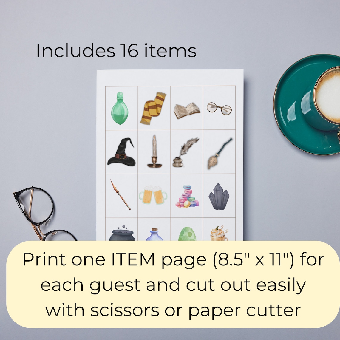 Personalizable Wizard Scavenger Hunt, Printable Magic School Scavenger ...