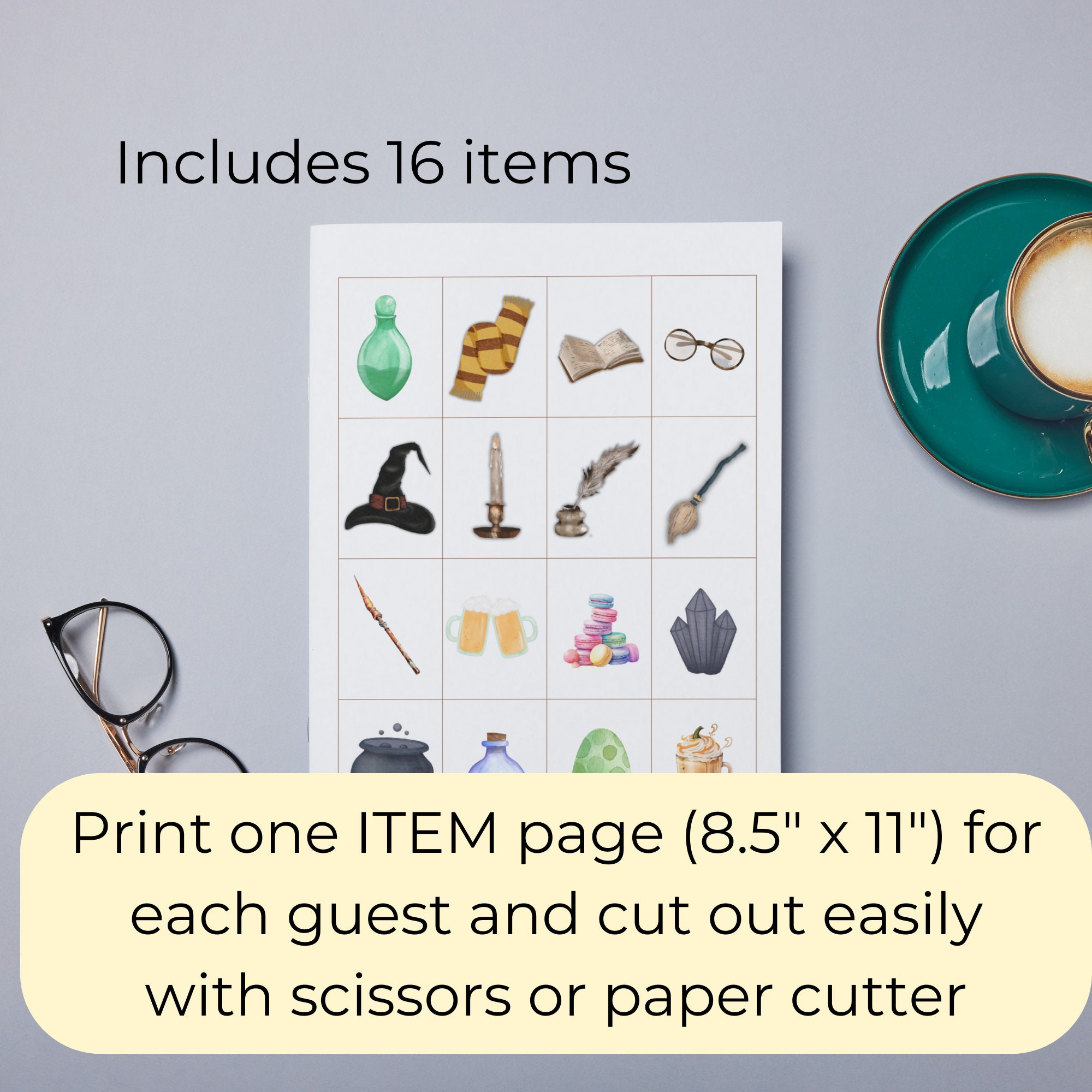 Personalizable Wizard Scavenger Hunt, Printable Magic School Scavenger ...