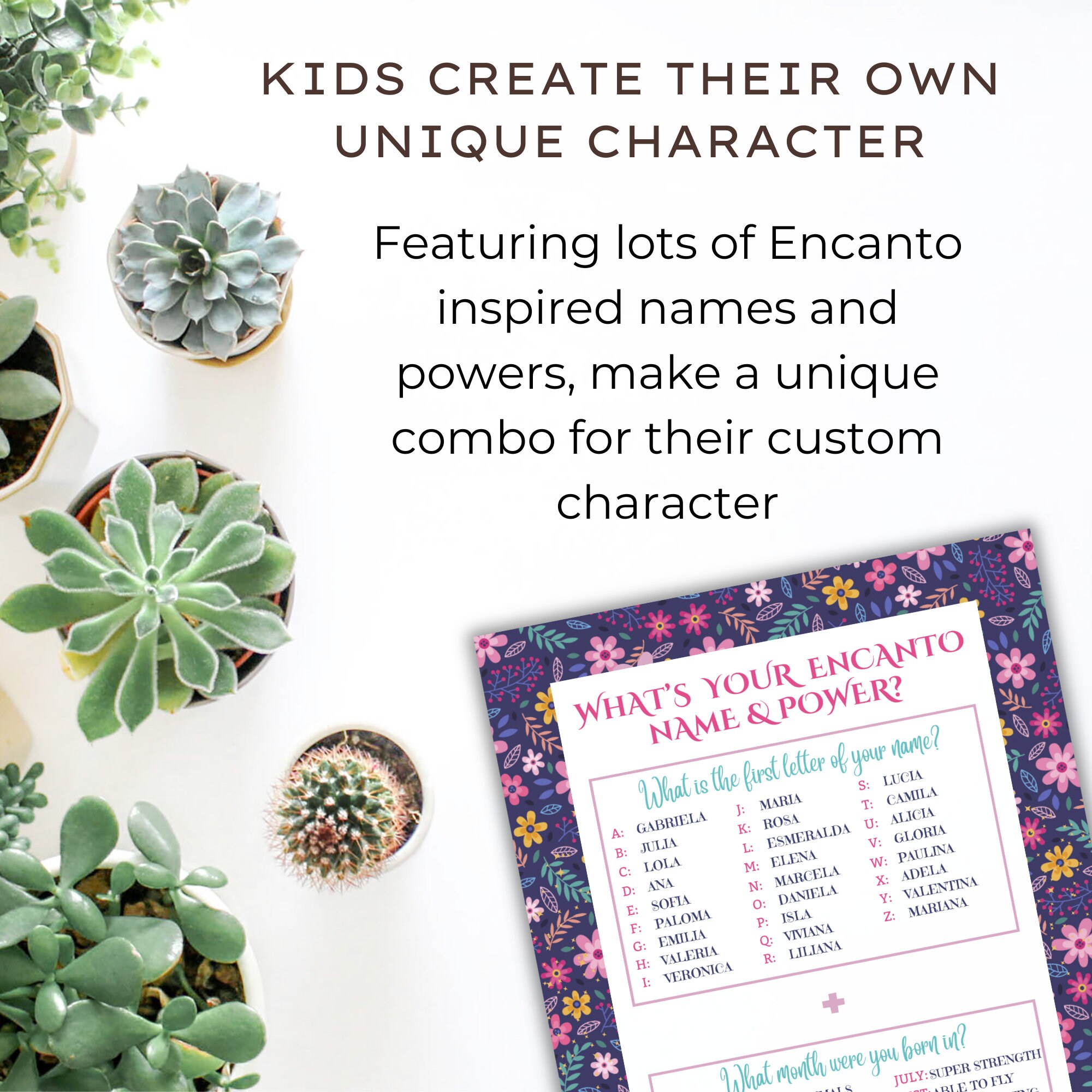 Encanto Name Generator, Printable Encanto Party Activity, DIGITAL ...