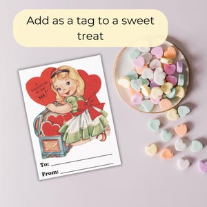 Printable Vintage Valentine's Cards, Printable Retro Children's ...