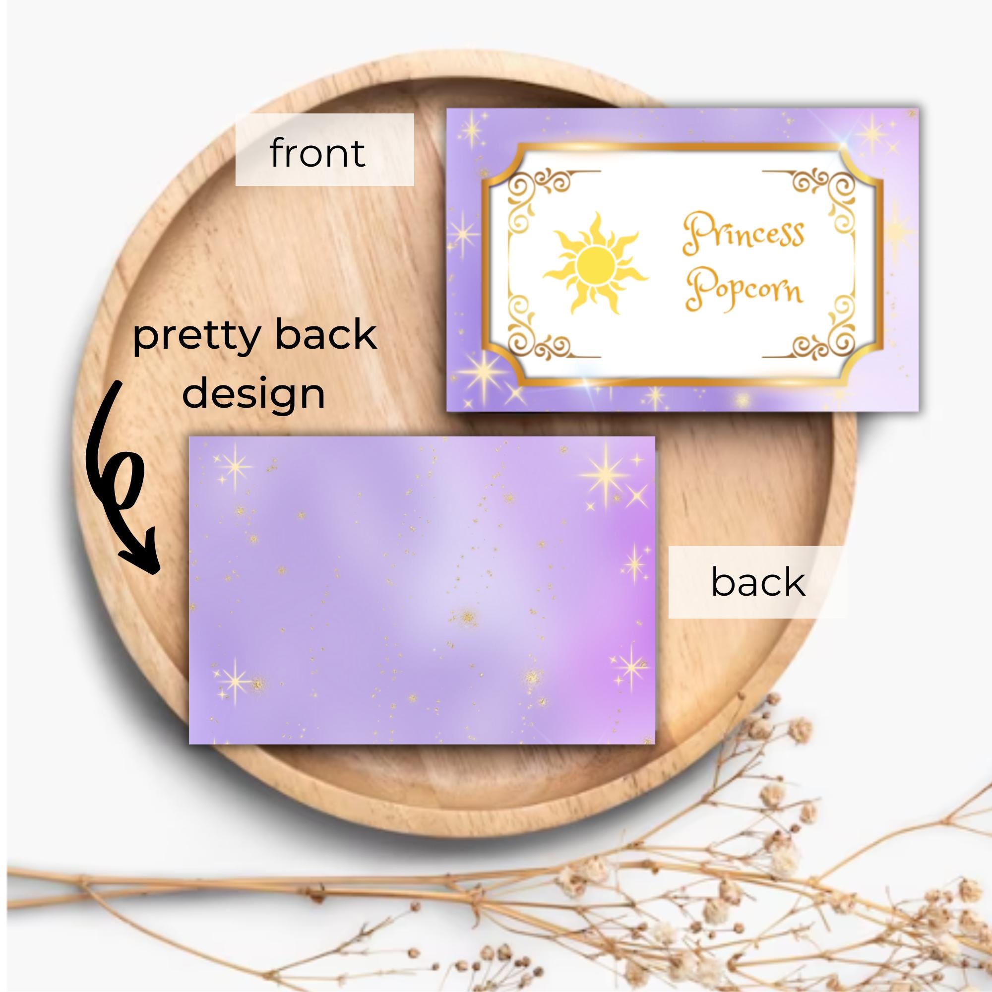 Rapunzel Food Cards, Editable Rapunzel Food Labels, Printable Rapunzel ...