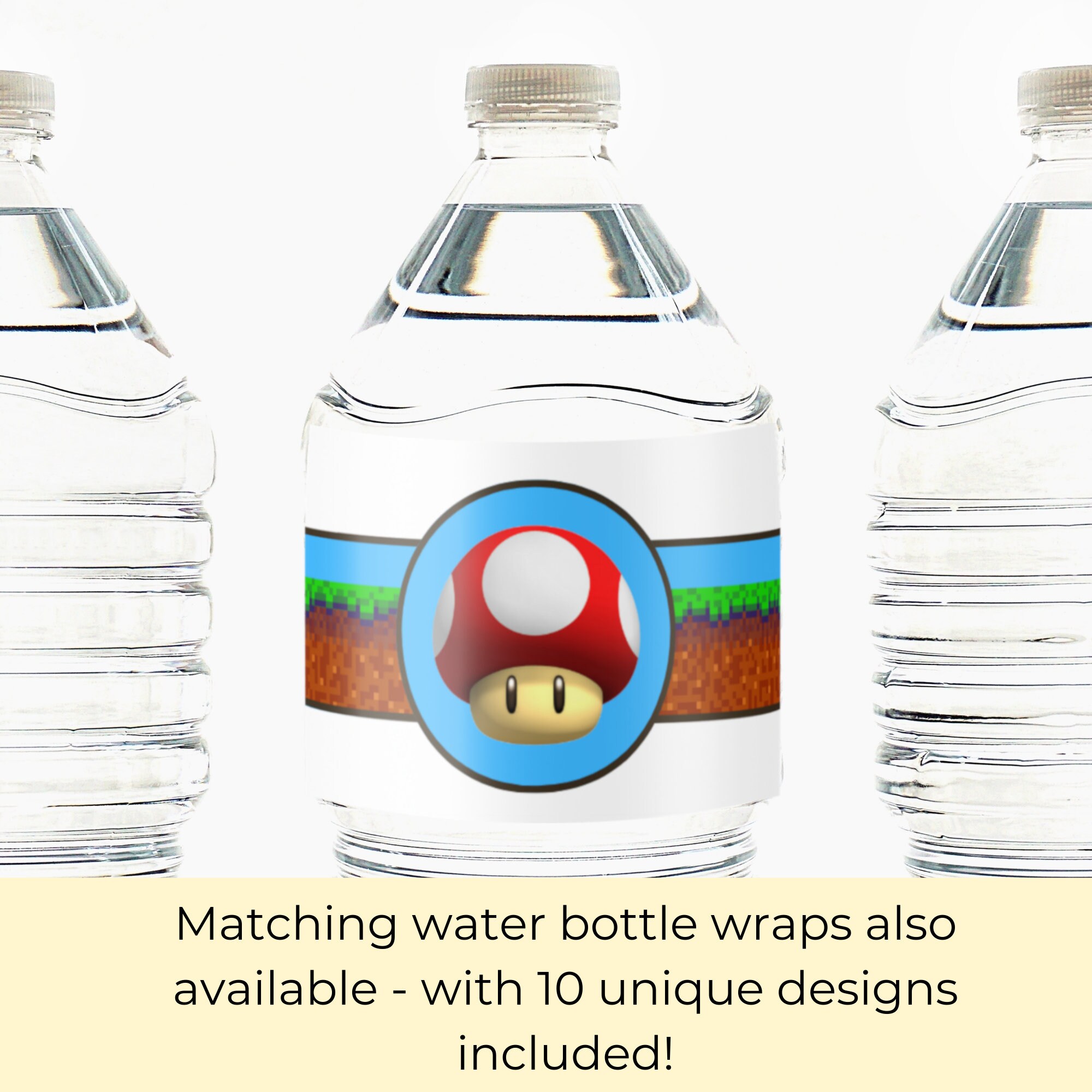 Editable Mario Favor Tag Printable Mario Birthday Thank You - Etsy