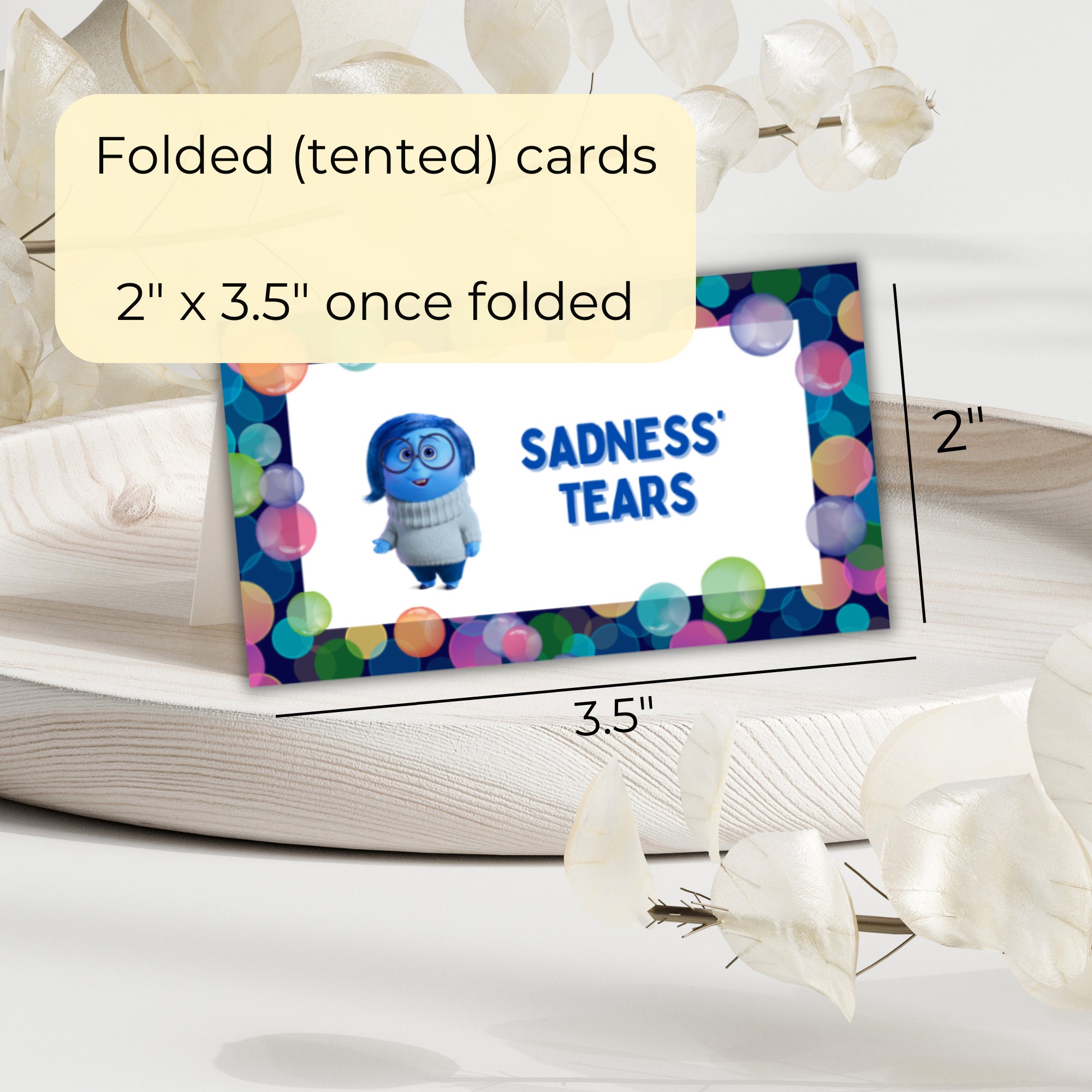 Editable Inside Out Food Cards, Inside Out 2 Food Labels, Inside Out ...