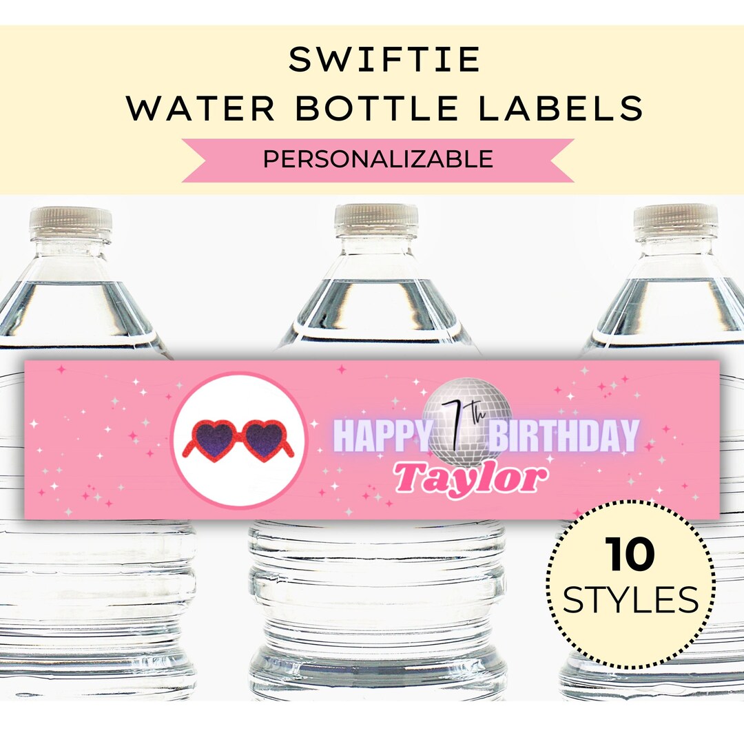 Editable Swiftie Water Bottle Wraps, Printable Swiftie Water Bottle ...