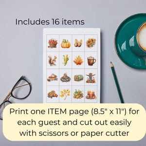 Fall Scavenger Hunt • Printable Autumn Scavenger Hunt • Thanksgiving ...