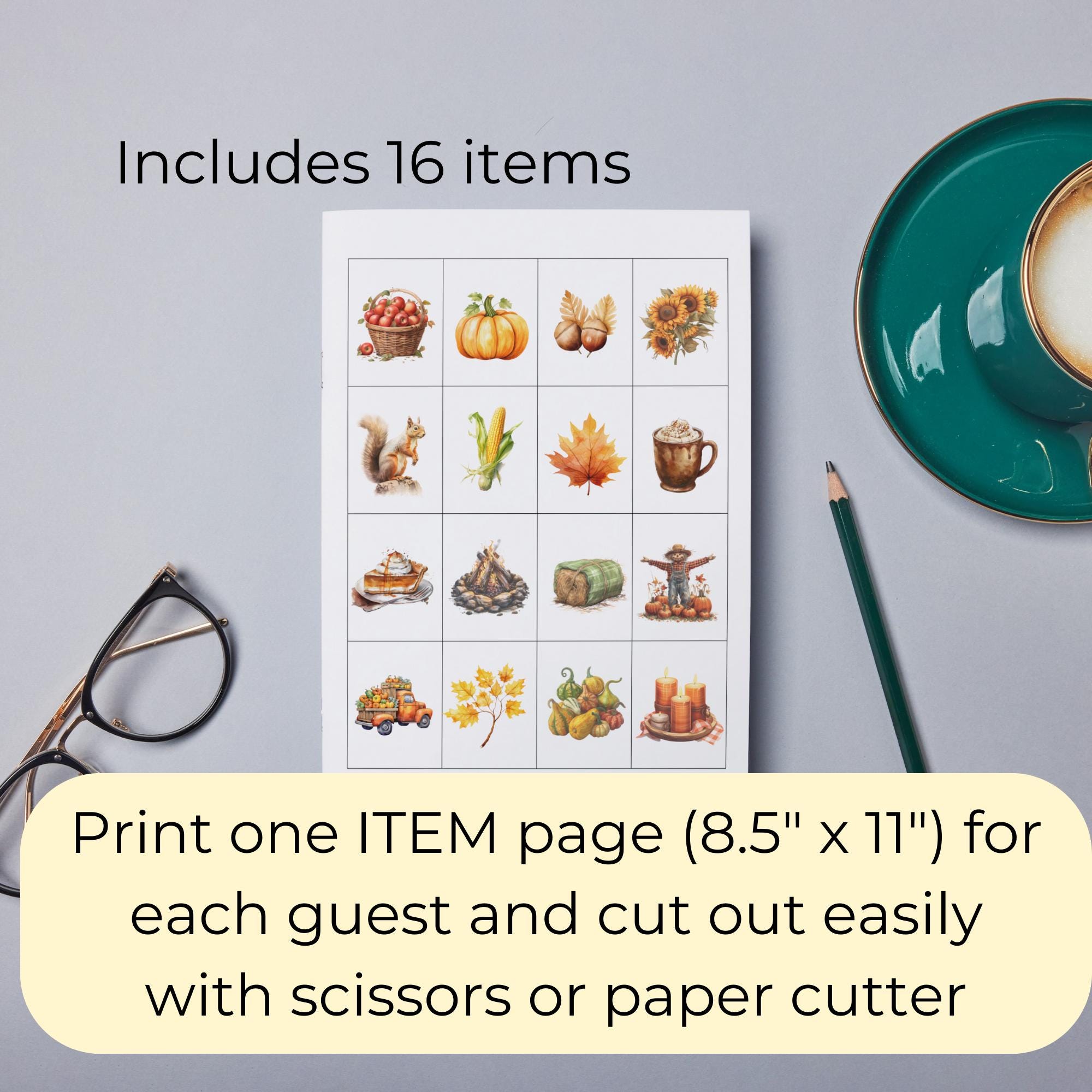 Fall Scavenger Hunt Printable Autumn Scavenger Hunt Thanksgiving Party ...