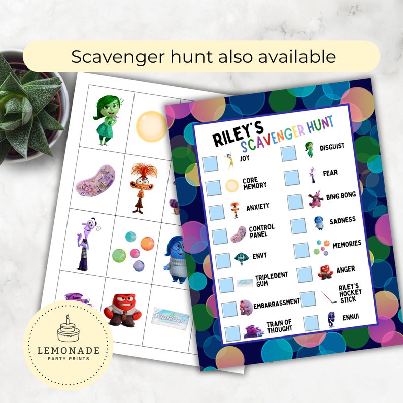 Editable Inside Out Food Cards, Inside Out 2 Food Labels, Inside Out ...