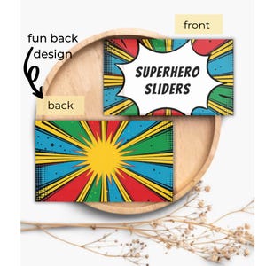 Editable Superhero Food Cards, Superhero Food Labels, Superhero Buffet ...