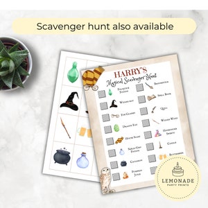 Personalizable Wizard Party Activity, Printable Magic School Activity ...
