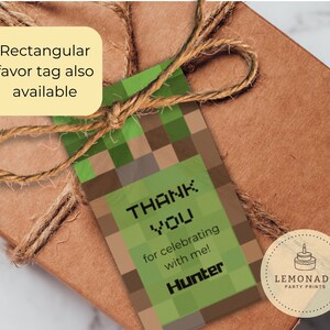 Pixel Craft Water Bottle Labels, Printable Video Game Party Decor ...