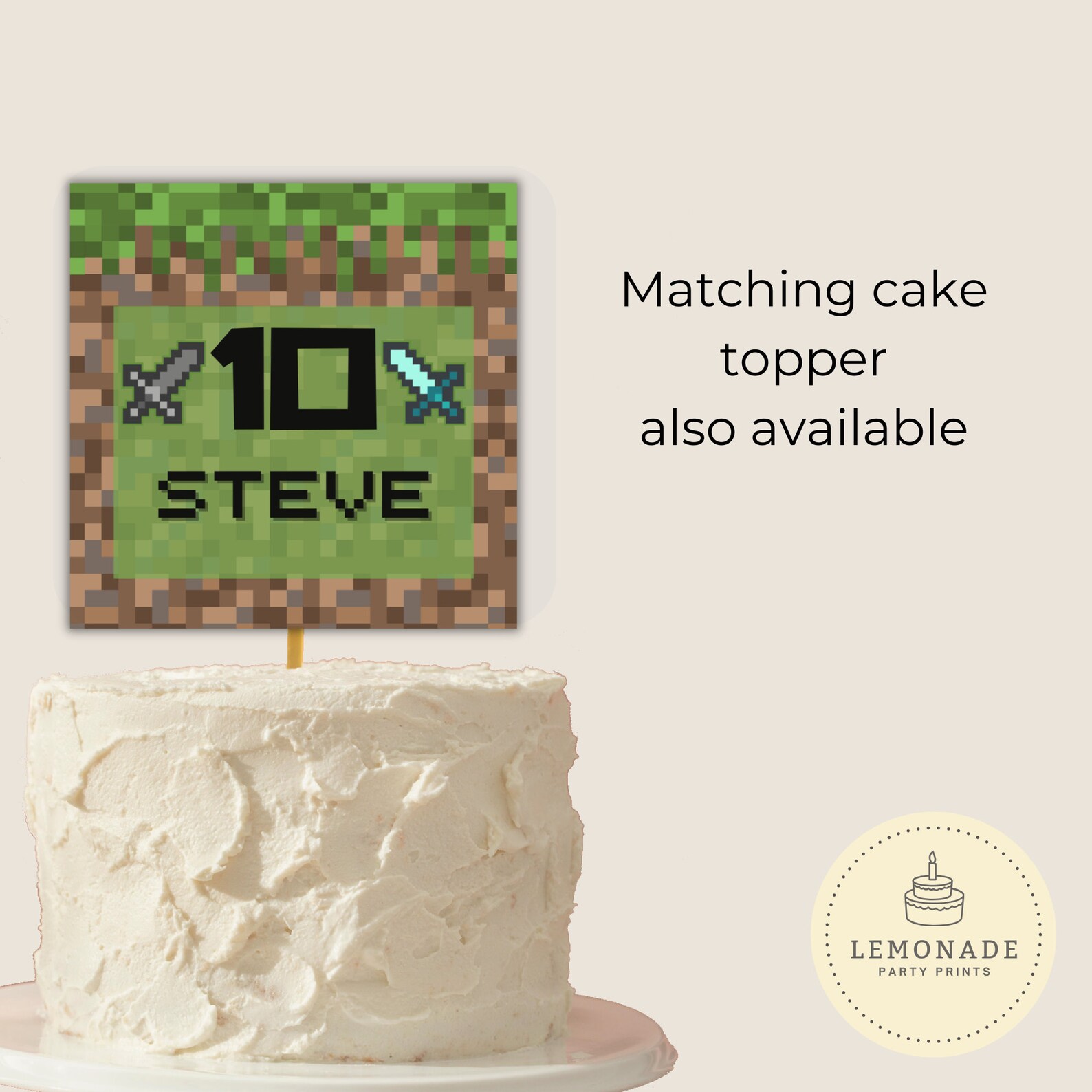 Editable Pixel Craft Loot Bag Labels, Printable Video Game Gift Bag ...