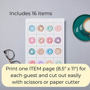Personalizable Donut Scavenger Hunt, Printable Donut Birthday Party ...