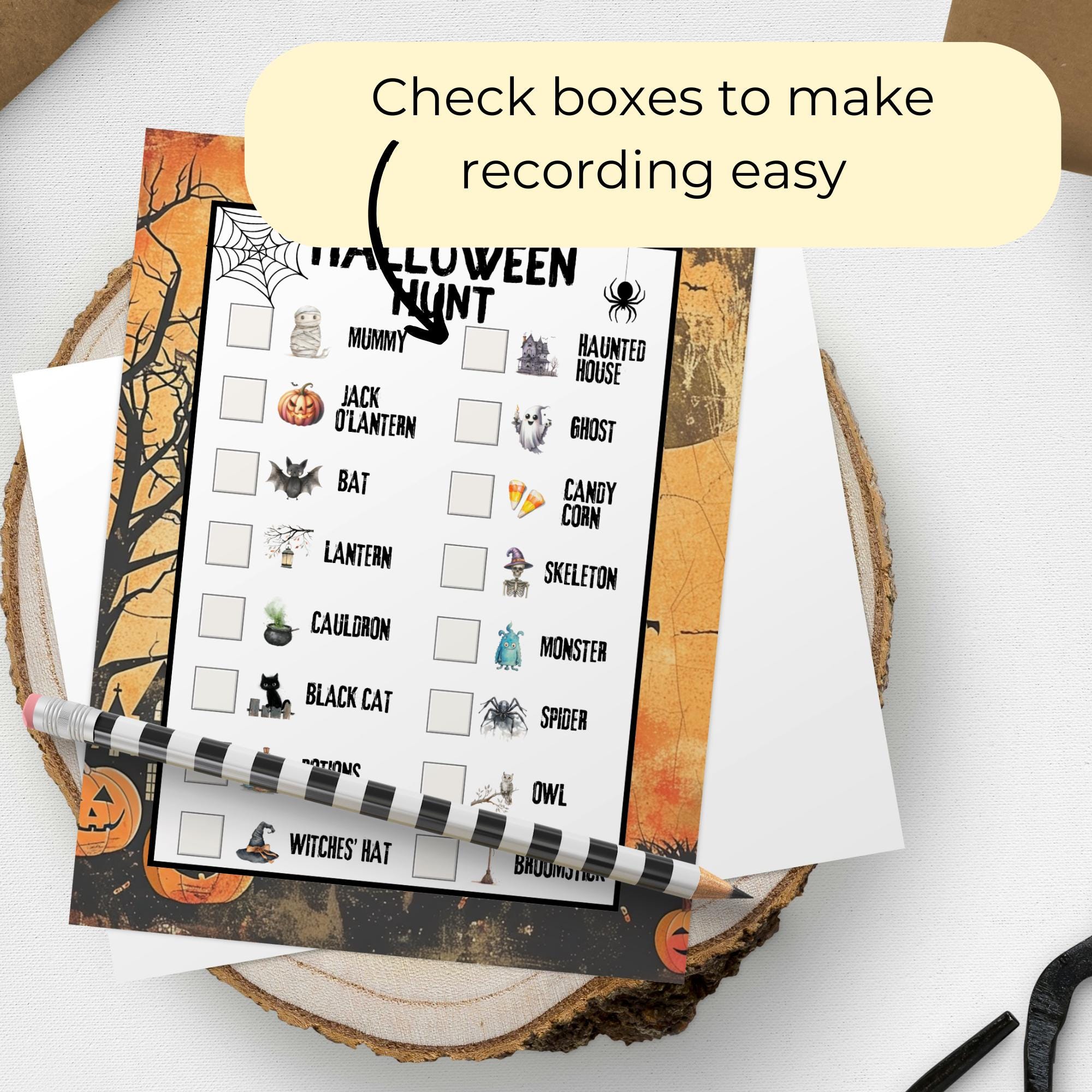 Halloween Scavenger Hunt • Printable Halloween Scavenger Hunt ...