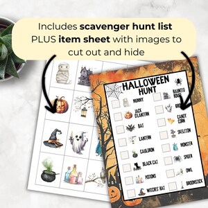 Halloween Scavenger Hunt, Printable Halloween Scavenger Hunt, Halloween ...